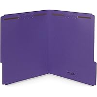 Amazon.com : 50 Purple File Folders with Fasteners, 1/3 Cut Reinforced ...
