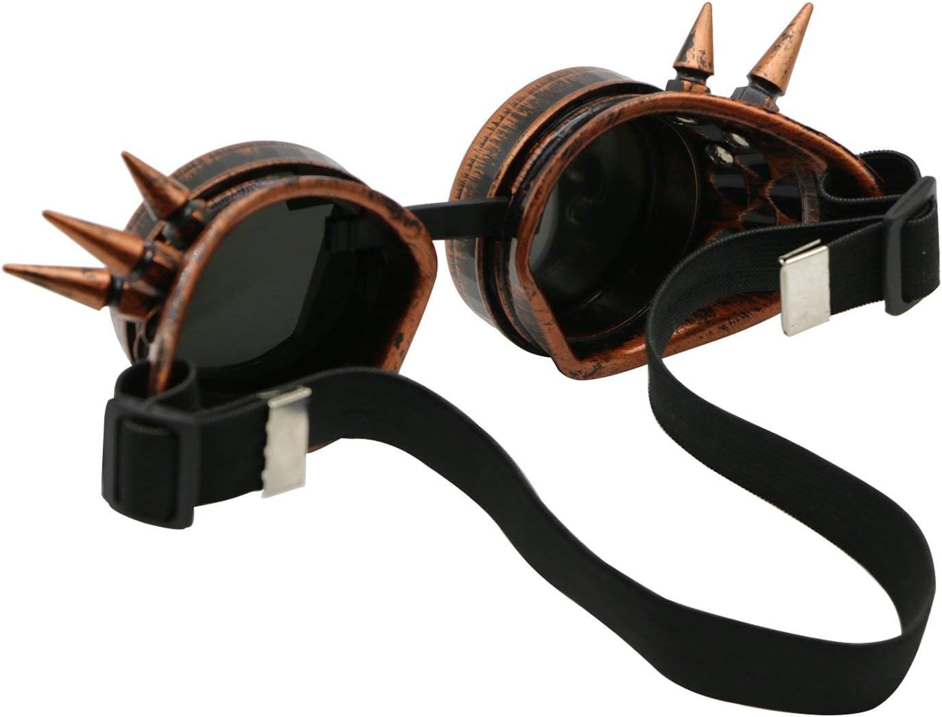 Vintage Spiked Steampunk Goggles Glasses Welding Cyber Punk Gothic ...