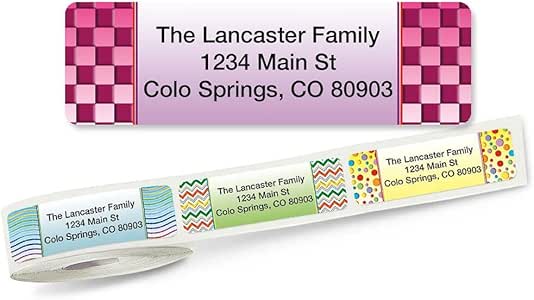 Amazon.com : Vivid Rolled Address Labels with Clear Dispenser by ...