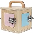 Amazon.com: Beech Wooden Lock Box with 4 Different Doors & Various Lock ...