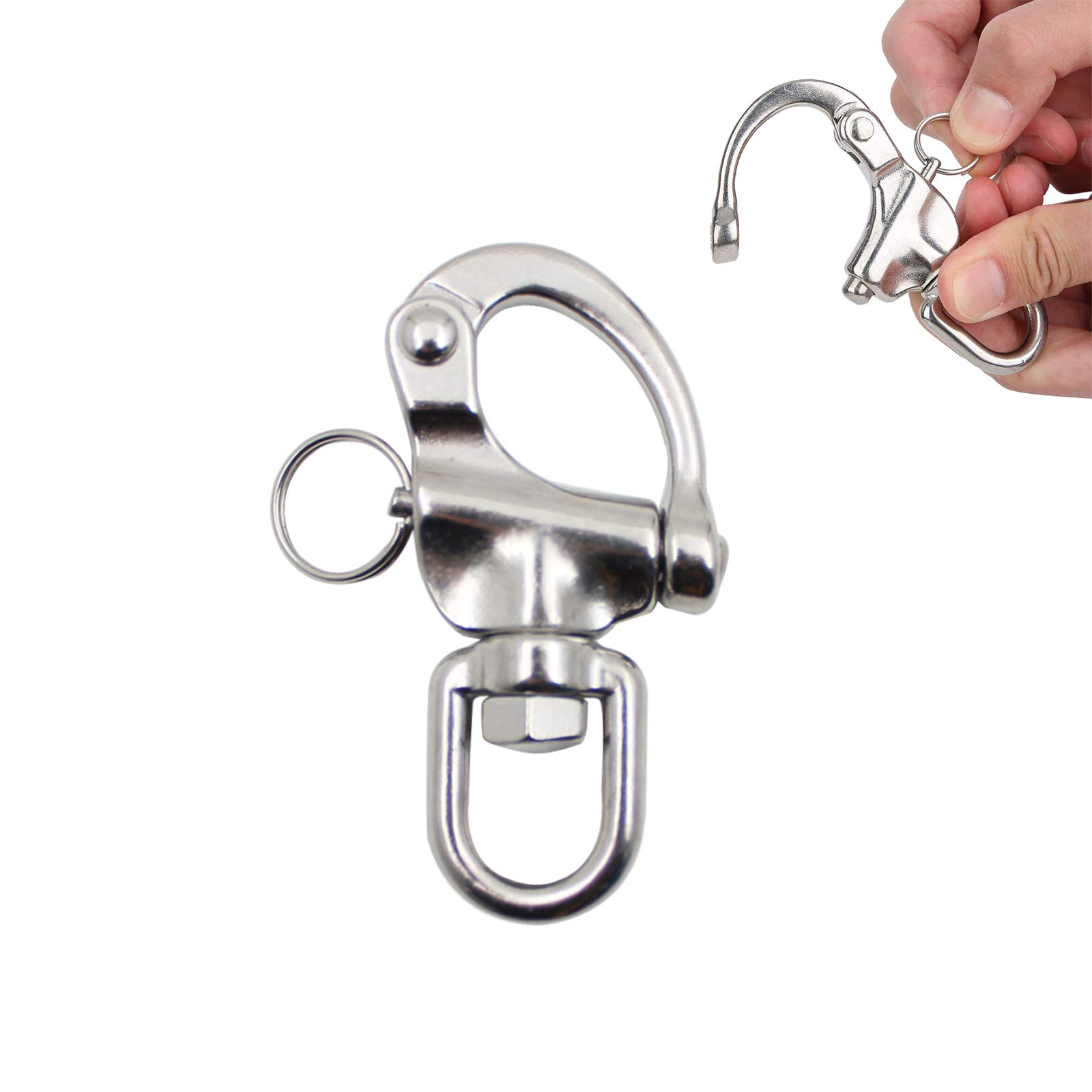 Mua Snap Shackle Stainless Steel Snap Hook Panic Hook Shackle 70 mm ...