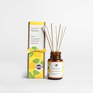 Amazon.com: Sunleaf Naturals, Diffuser Reed Mini Lemon Vetiver, 1 Fl Oz ...
