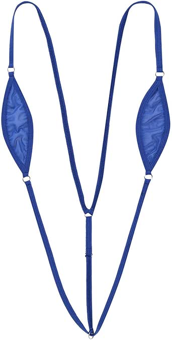 Amazon.com: inlzdz Women's Sexy Sling Shot Y-Back Micro Thongs Teardrop ...