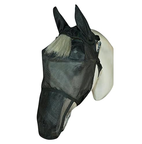 EquiVizor 95% UV Eye Protection (COB) Horse Fly Mask with Ears/Nose ...
