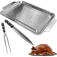 Amazon.com: Stainless Steel Spiked Roast Chicken Carving Tray, Turkey ...