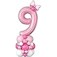 Amazon.com: 40 Inch Pink Number 9 Balloon for 9th Birthday Decoration ...