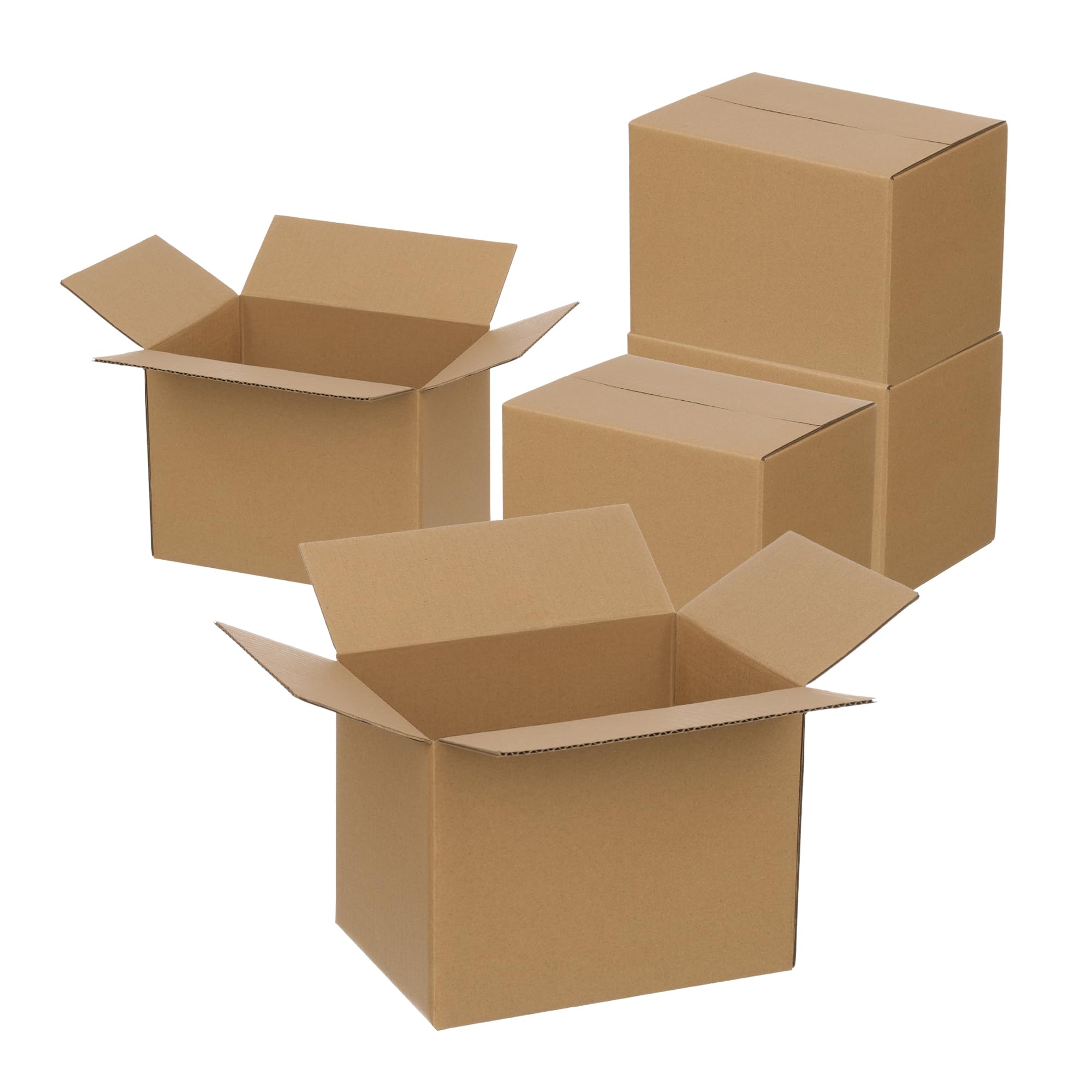 FARRAY 100 Pack 8x6x6 inches Shipping Boxes, Study Corrugated Small ...