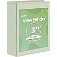 SUNEE 3 Ring Binder 3 Inch 1 Pack, Clear View Binder Three Ring PVC ...