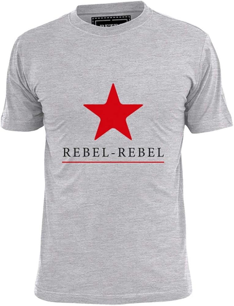 Rebel Rebel Mens Rock T Shirt: Amazon.co.uk: Clothing