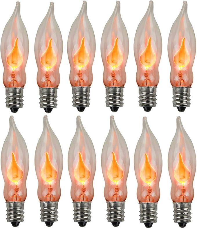 Amazon.com: Flicker Flame Light Bulb, Realistic Flame Shaped Bulb ...