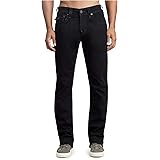 True Religion Men's Ricky Super T Low Rise Straight Leg Jean with Back ...