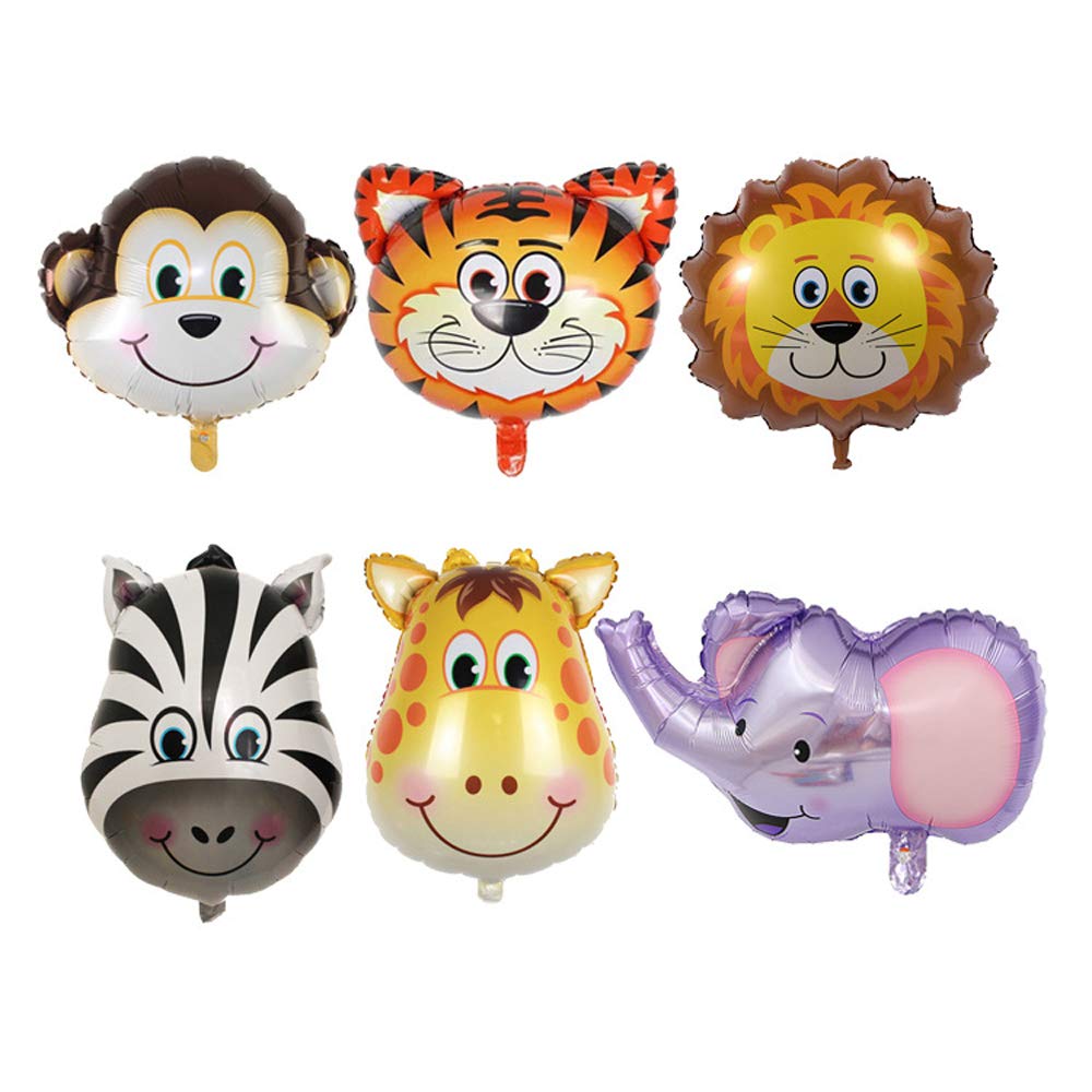 Buy Hongkai 6pcs 22 Inch Jungle Safari Animals Balloons Giant Zoo ...