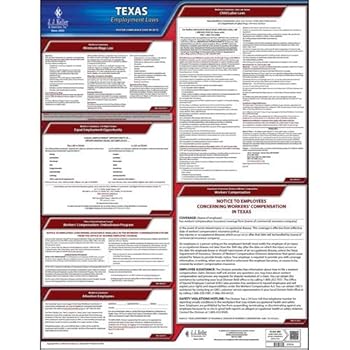 Amazon.com : Texas & Federal Labor Law Posters - State & Federal Poster ...