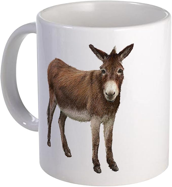 Amazon.com: CafePress Donkey Mug Unique Coffee Mug, Coffee Cup: Kitchen ...