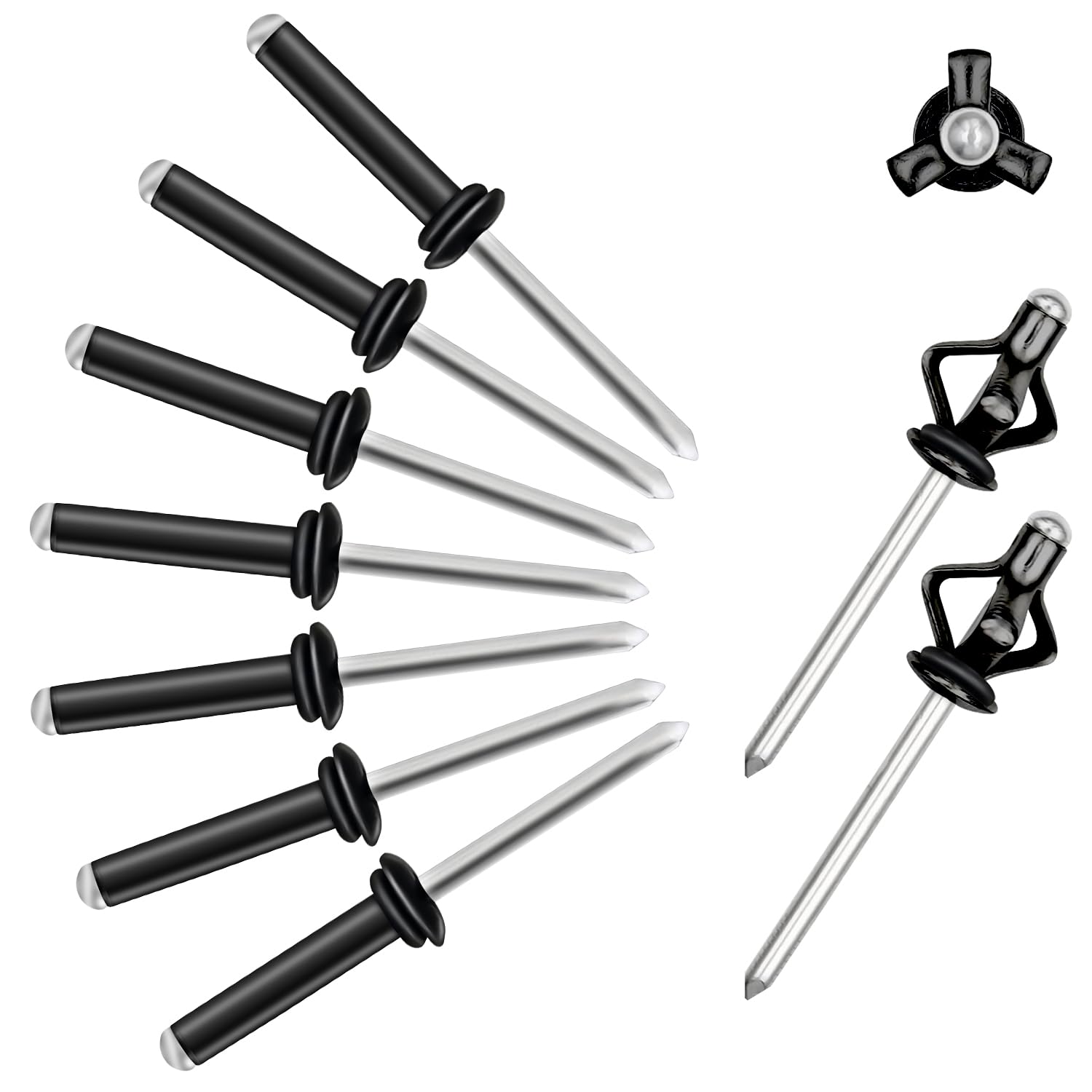 Mua 3/16" x 1" Tri Grip Rivets - 50PCS - Tri-fold Marine Aluminum Pop ...