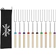 Amazon.com: Extendable Marshmallow Smores Roasting Sticks - Set of 10 Telescoping Skewers & Hot ...