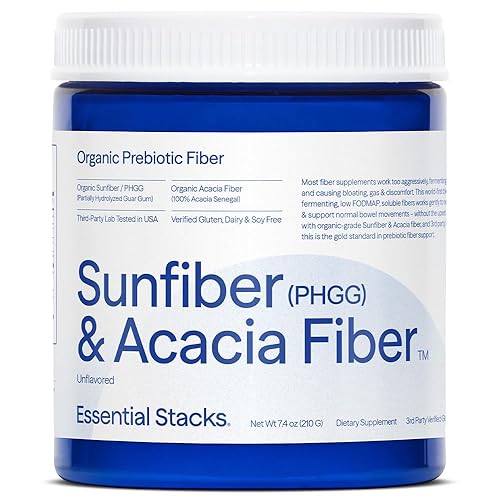 Essential Stacks Organic Sunfiber Prebiotic Fiber (Partially Hydrolyzed ...