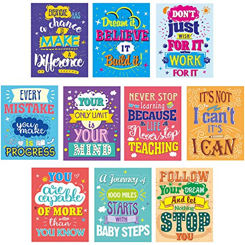 Motivational Posters for Classroom 10 Pack Inspirational Quotes Poster ...