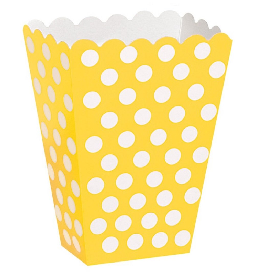 Polka Yellow Popcorn Box's (8pk): Amazon.co.uk: Toys & Games