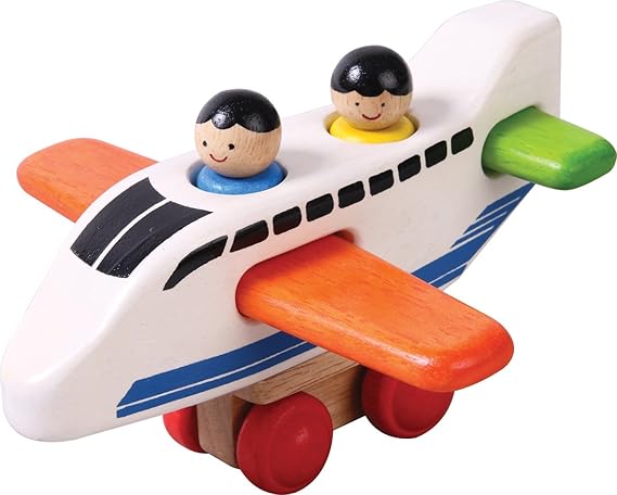 Voila Wooden Airplane Toy: Amazon.co.uk: Toys & Games