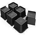 Amazon.com: MYMULIKE Bed Risers Heavy Duty, Oversized Furniture Risers ...