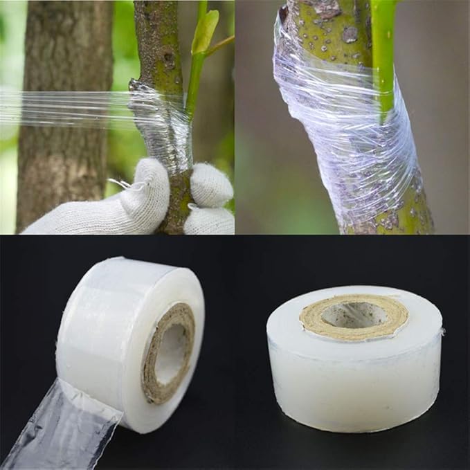 4EVERHOPE 2PCS 120mx3cm Self-adhesive Grafting Tape Stretchable Fruit ...