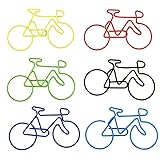Amazon.com : Shoppingmoon Bike Paper Clips Colorful Bicycle Metal Card ...