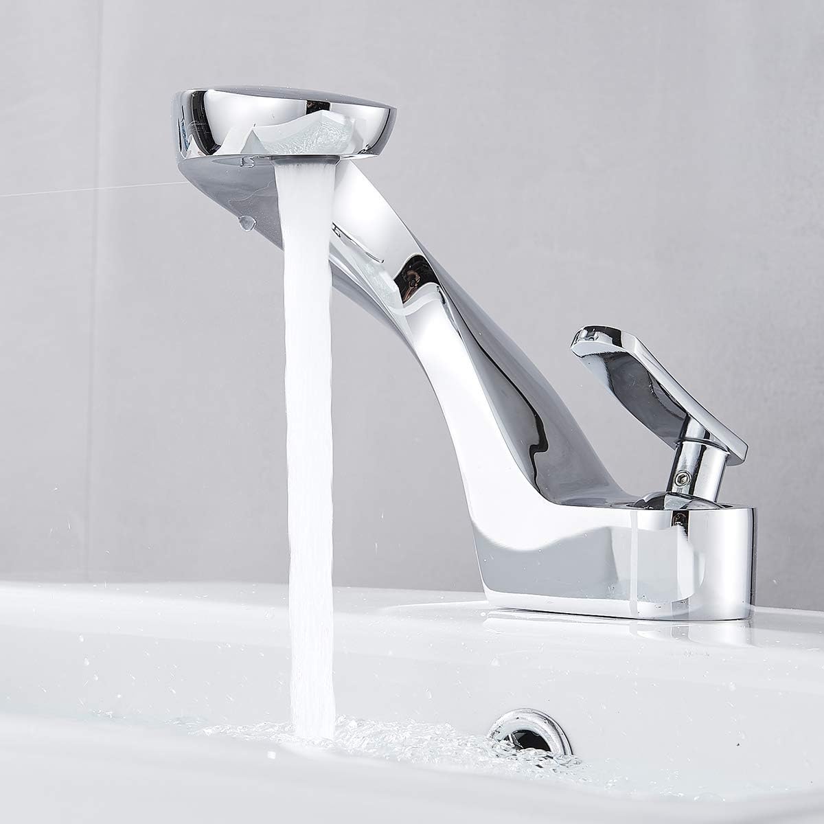 Suguword Waterfall Basin Sink Mixer Tap Bathroom Lever Single Handle ...
