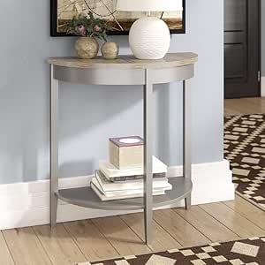 Amazon.com: Half Circle Console Table, Small Semi-Round Entryway Table ...