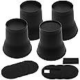Amazon.com: HANIHUA 4 Pack Bed Risers 6 inch Heavy Duty Black Furniture ...