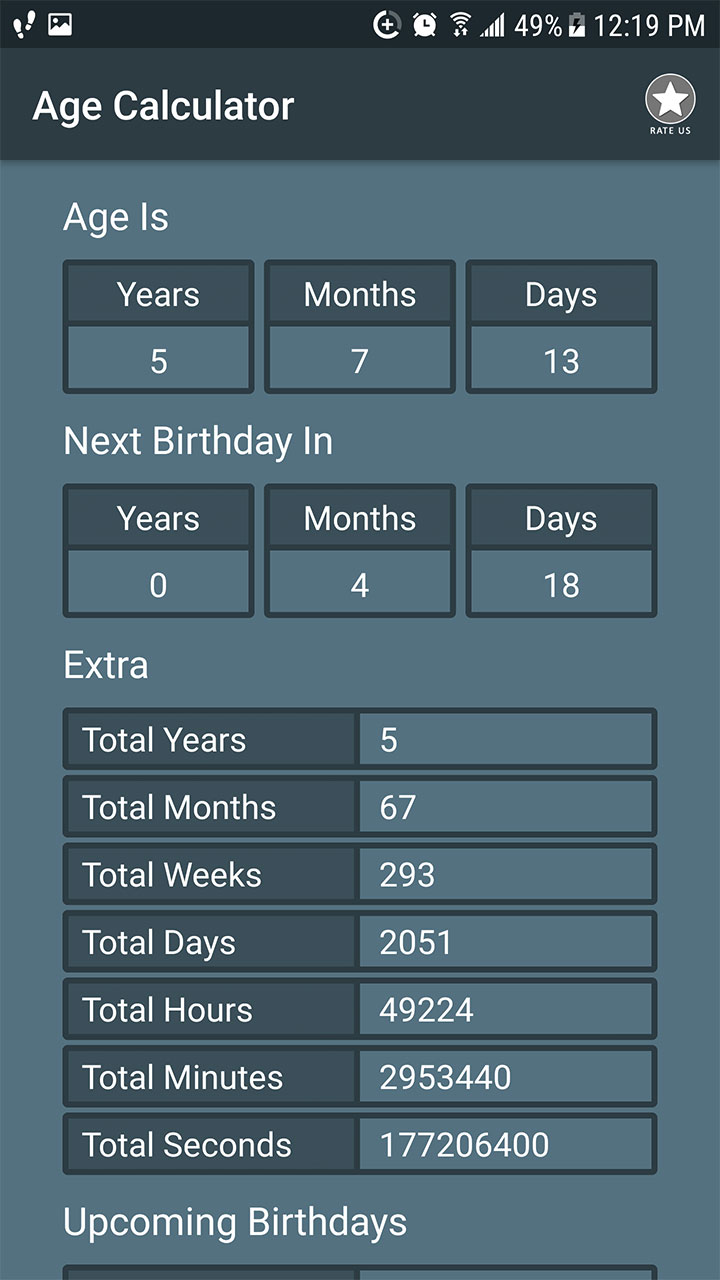 Age Calculator App: Calculate Your Actual Age and Find Days Between Two ...