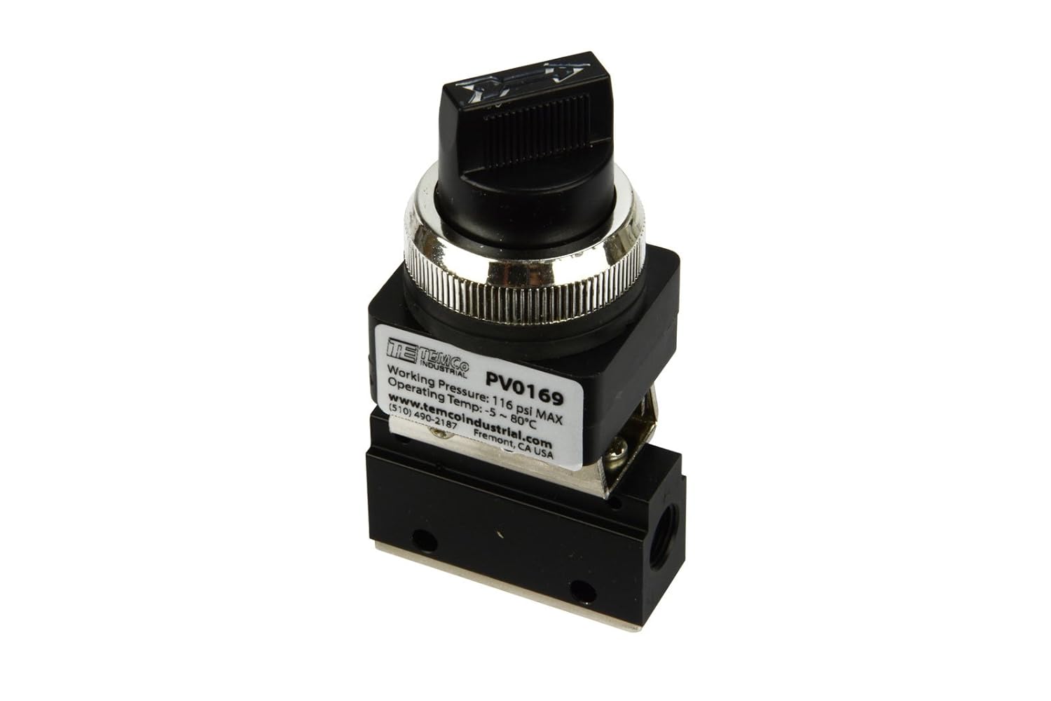 Latching Rotary Knob Normally Closed Pneumatic Air Control Valve 2 Port ...