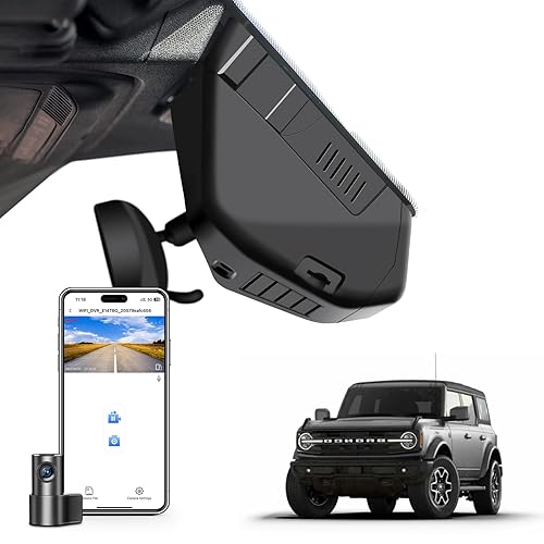 Mangoal Front 4K & Rear 1080 Dash Cam Fit for Ford Bronco 2021 2022 ...