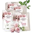 Amazon.com : Pink Rose Face Mask Skincare, Rose Sheets Mask, Hydrating ...