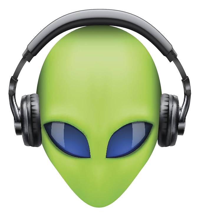 Amazon.com: Divine Designs Creepy Green 3D Alien Head with Blue Eyes ...