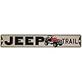 Amazon.com: Jeep Trail Embossed Metal Street Sign - Vintage Jeep Sign ...
