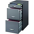 Amazon.com: Space Solutions Contemporary 3 Drawer Metal File Cabinet in ...