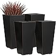 Amazon.com : Wallowa 26 Inch Planter Tall Tapered Planter for Front ...