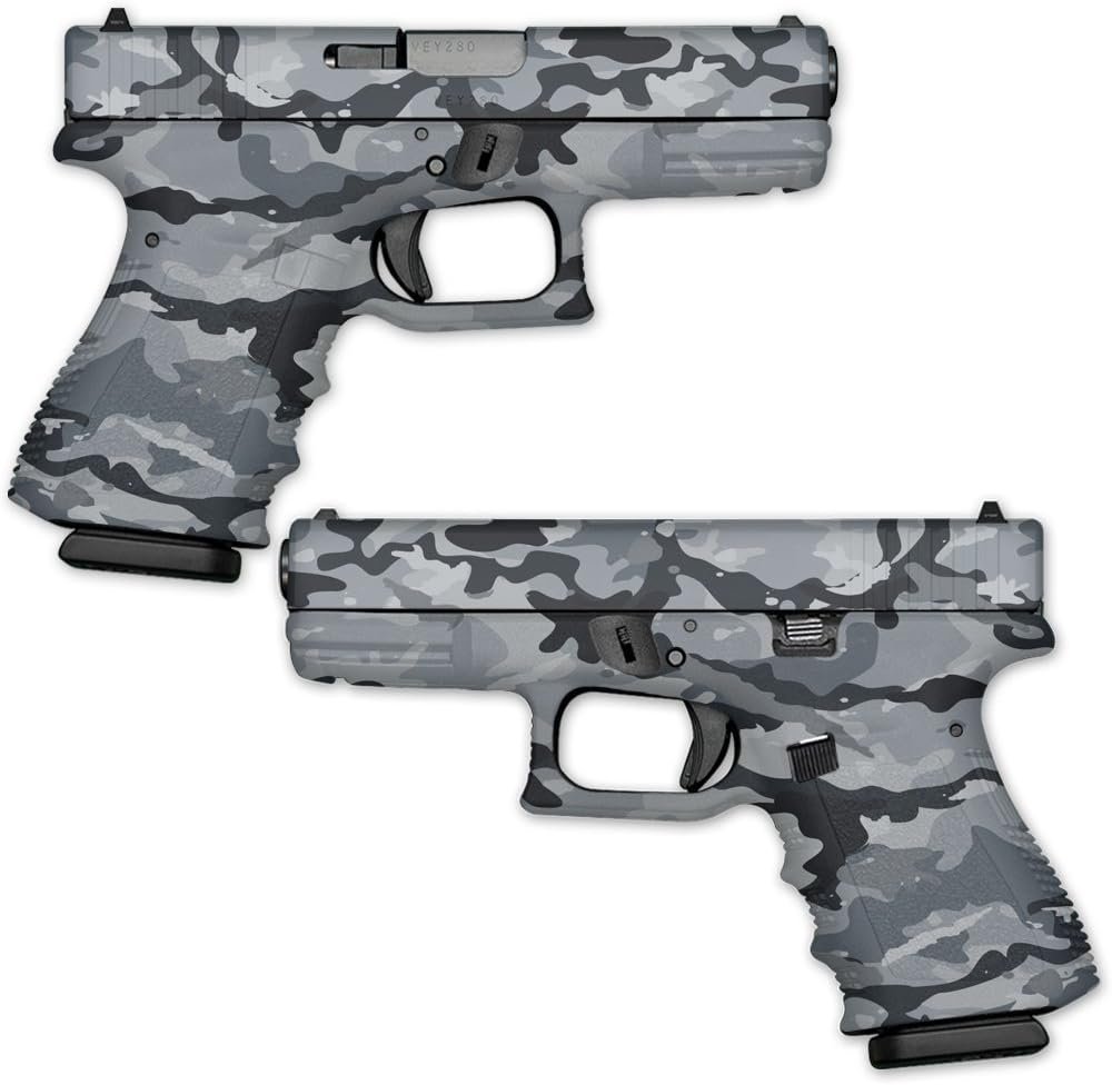 Amazon.com: Wrap Compatible with Pistol - Gray Camouflage | MightySkins ...