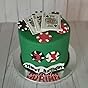 Amazon.com: Edible Playing Cards Cake Decoration- Casino Cake Edible ...