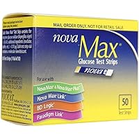 Amazon.com: Nova Max Glucose Test Strips, Box of 100 : Health & Household