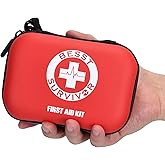 Amazon.com: Mini First Aid Kit - 120 Piece Small Waterproof Hard Shell ...