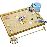 Amazon.com: Mini Zen Garden Sandbox - Miniature Beach Zen Garden for ...