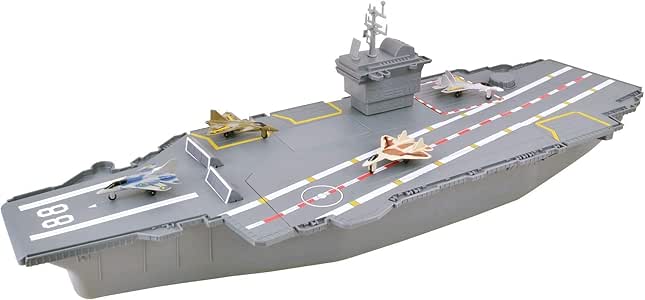 Amazon.com: Daron Aircraft Carrier with 4 Diecast Aircrafts: Toys & Games