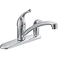 Moen 7434 Chateau One-Handle Low Arc Kitchen Faucet (Chrome), Touch On ...