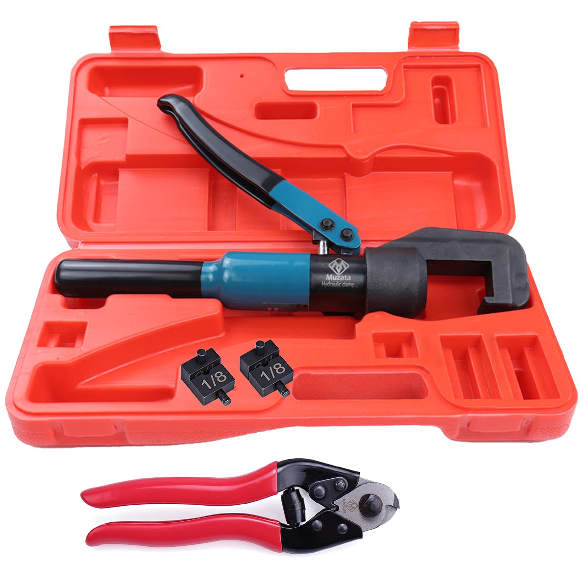 Muzata Custom Cable Railing Hydraulic Crimper Hand Tool for 1/8 ...