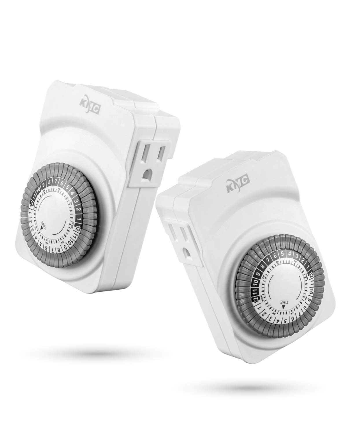 Mua KMC Indoor 24-Hour Mechanical Outlet Timer, 3-Prong Dual Outlet ...