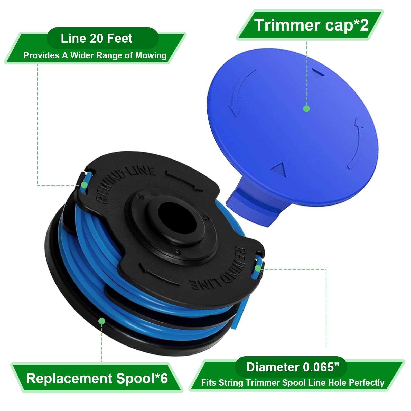 Mua KST-120X Replacement Trimmer Spool Line Compatible with Kobalt 40 ...