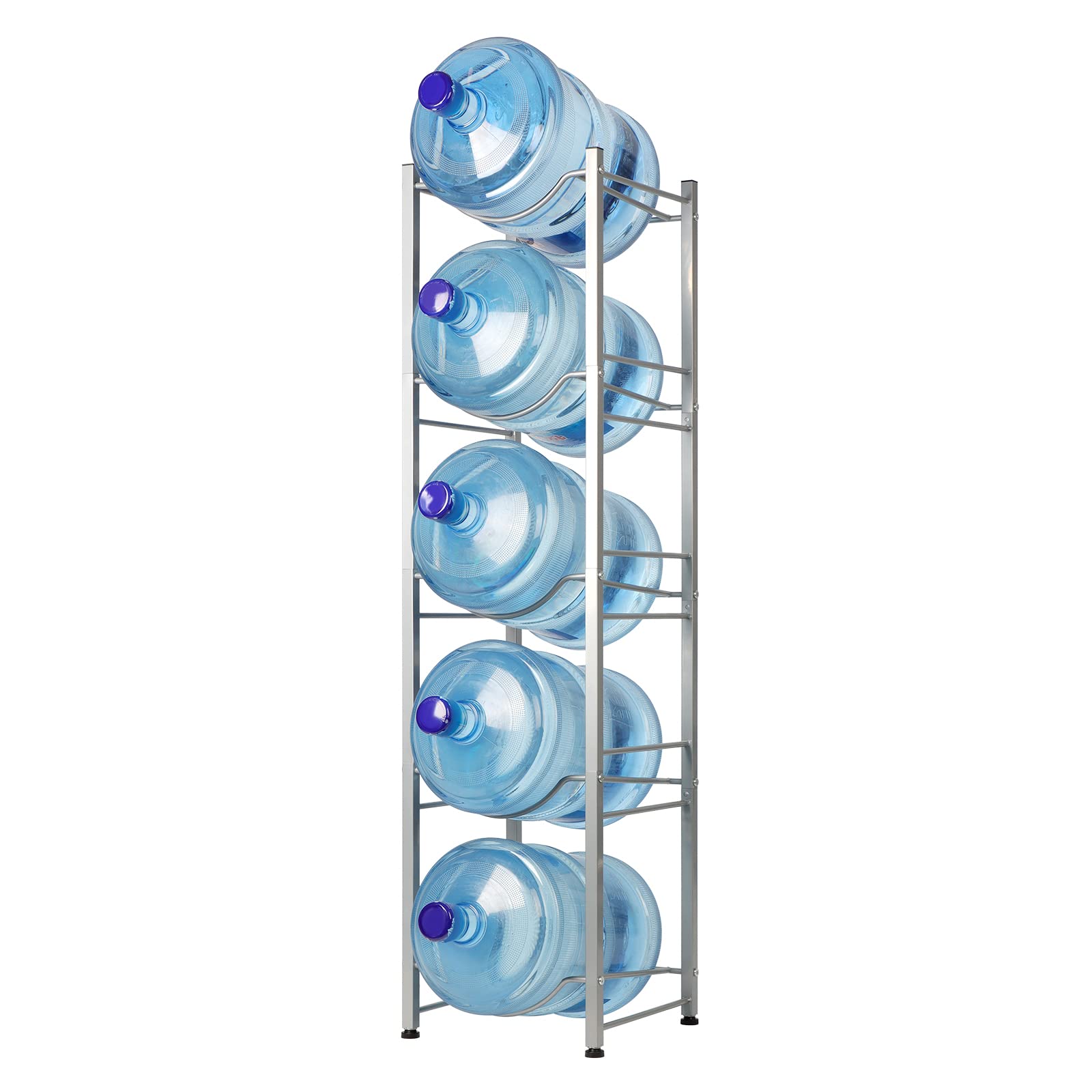 Water Cooler Jug Rack 5-Tier Water Bottle Storage Rack 5 Gallon ...
