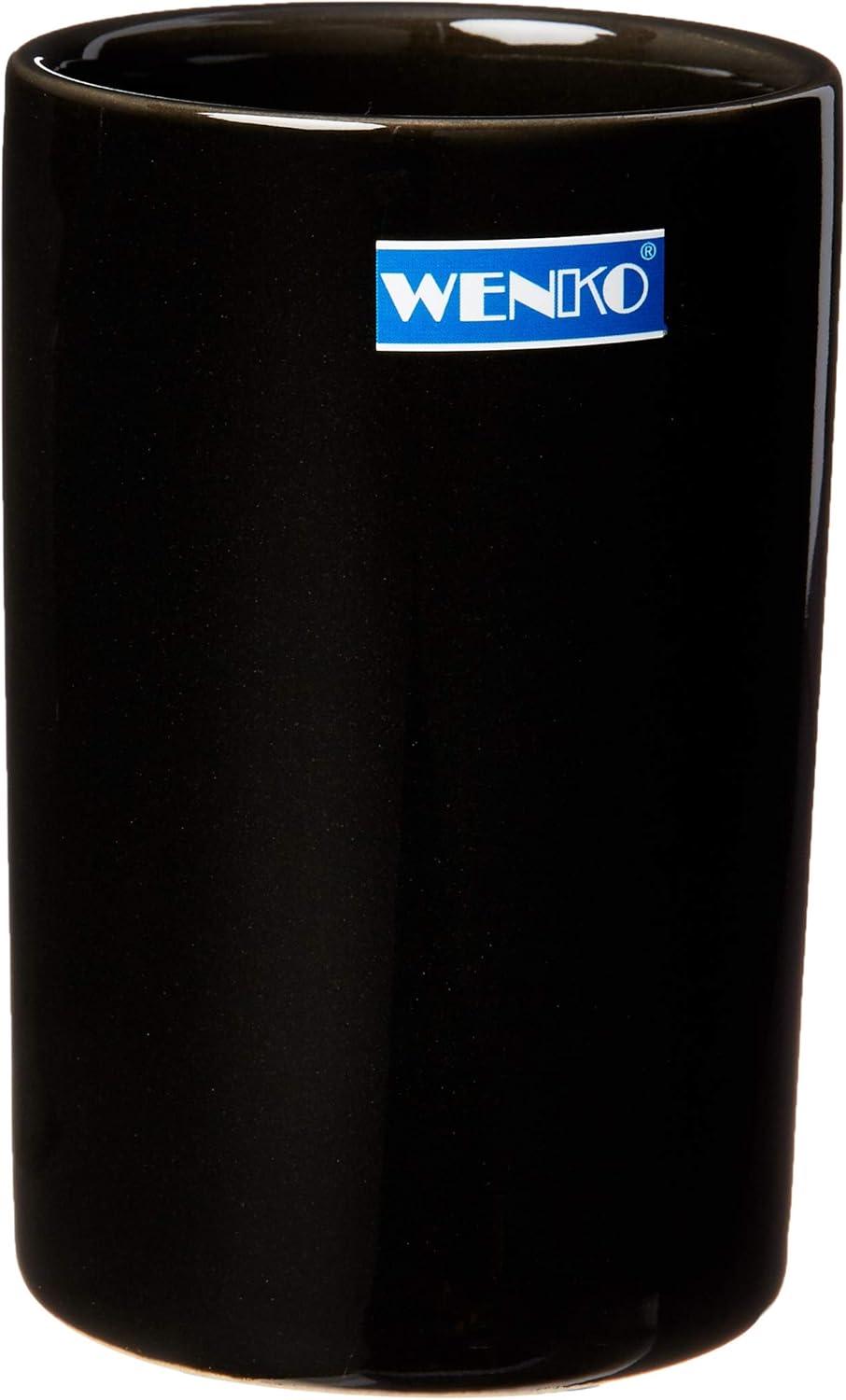 Amazon.com: WENKO 19299100 Toothbrush tumbler Polaris Black, Ceramic, 3 ...